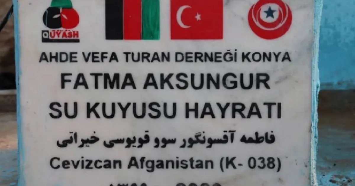 Ahde Vefa Turan Derneğinin Güney Türkistan'da açtığı kuyuda su bulundu ...