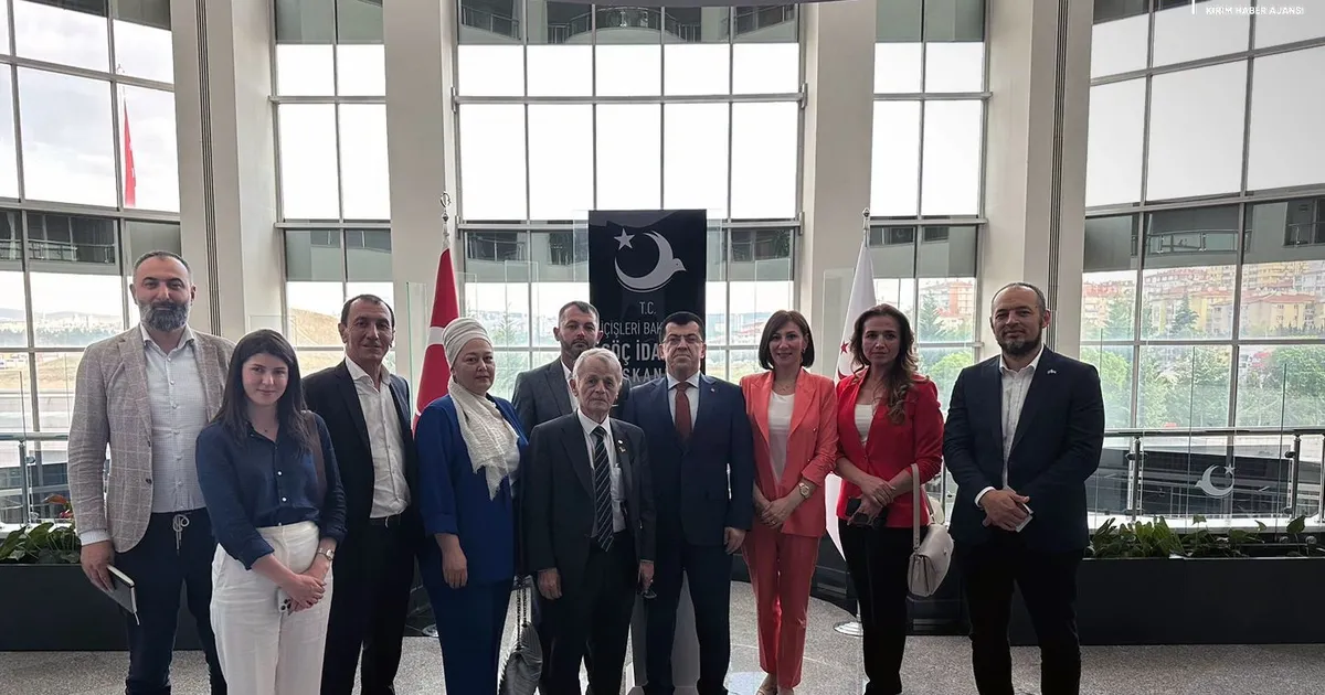 Kırımoğlu ve heyeti, Göç İdaresi Başkanı Dr. Savaş Ünlü ile görüştü ...